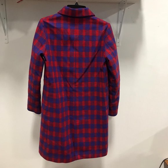 KWAY | Tops | Nwt Kway Coat Long Jacket Red Padded Wool Sz 8 | Poshmark